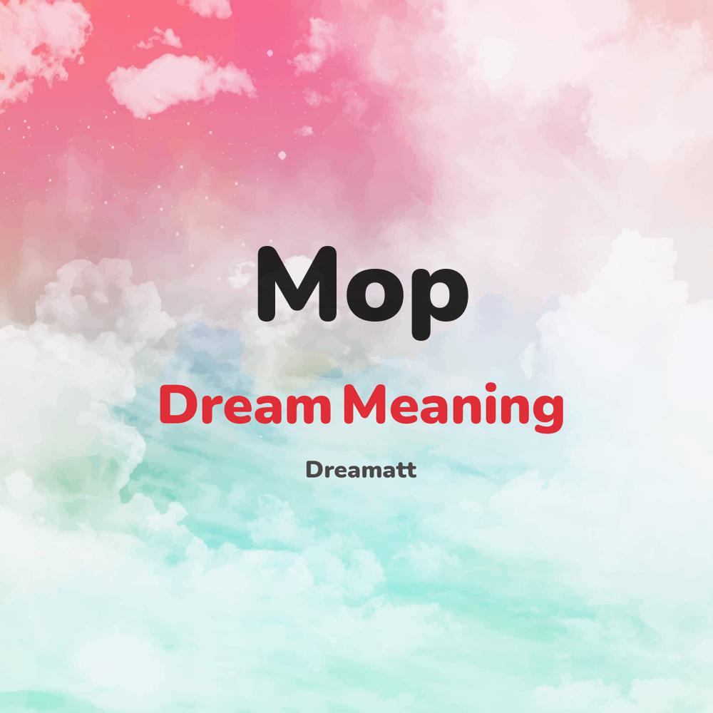 Mop Dream Meaning & Online Interpreter | dreams about Mop